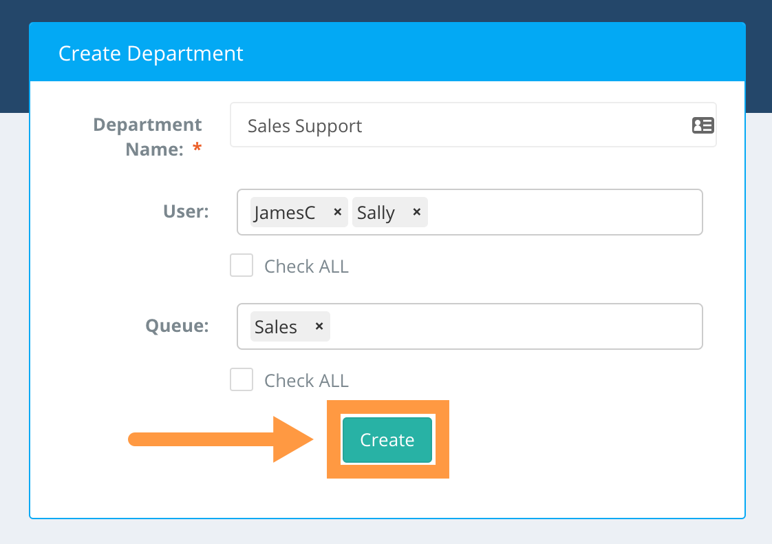 Creating Departments Request Tracker Pro