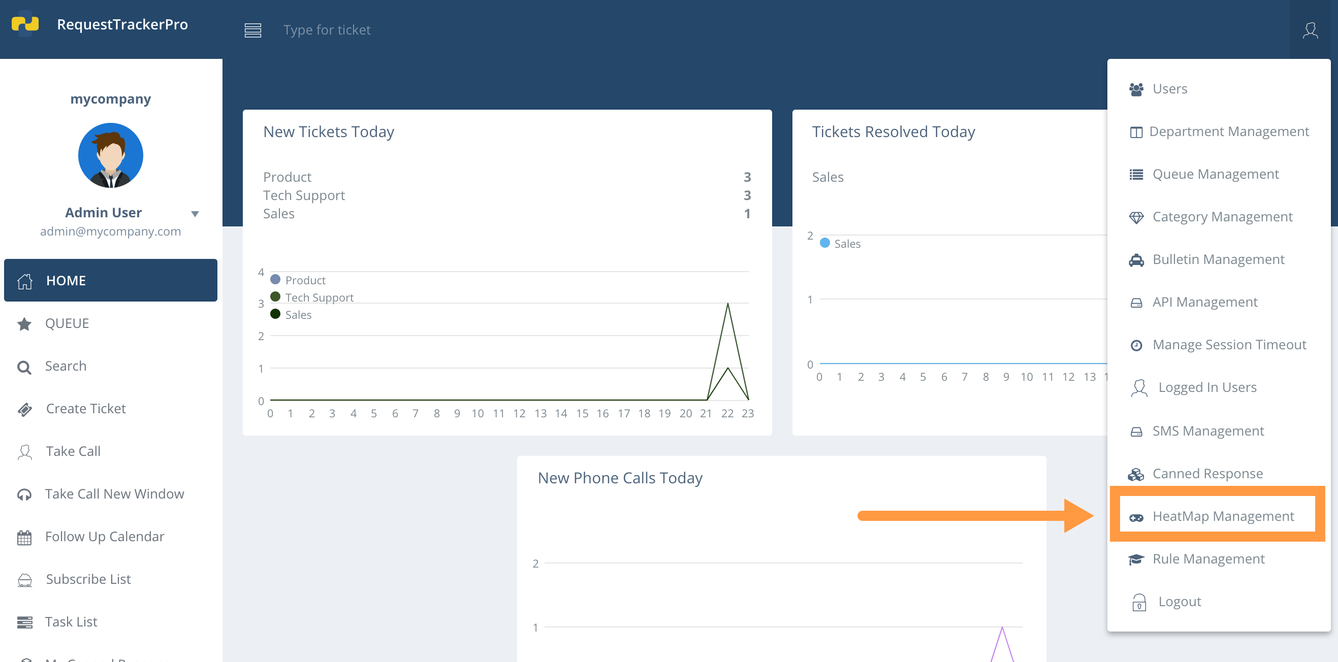 Create a Heatmap Request Tracker Pro